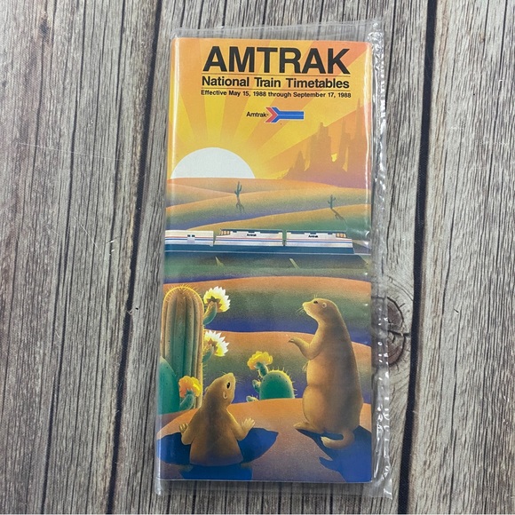 Other | Vtg Amtrak National Train Timetables Schedule Brochure ...